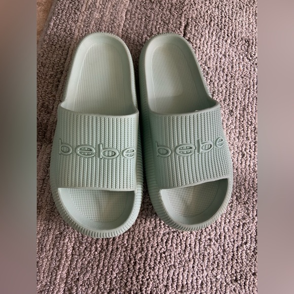 bebe | Shoes | Bebe Malga Pool Slide Sandal With Bebe Logo | Poshmark